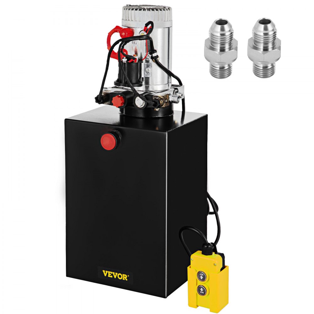 VEVOR 20 Quart Hydraulic Power Unit Double Acting Hydraulic Dump ...