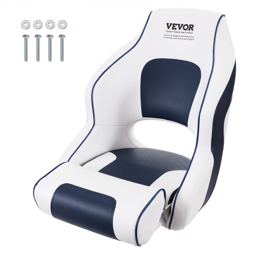 VEVOR Captain Bucket Seat Boat Seat, Flip Up Boat Seat, with Thickened ...