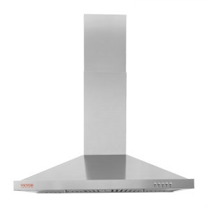 VEVOR Wall Mount Range Hood, Ductless Chimney-Style Kitchen Stove Vent ...
