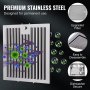 VEVOR Wall Mount Range Hood, Ductless Chimney-Style Kitchen Stove Vent ...