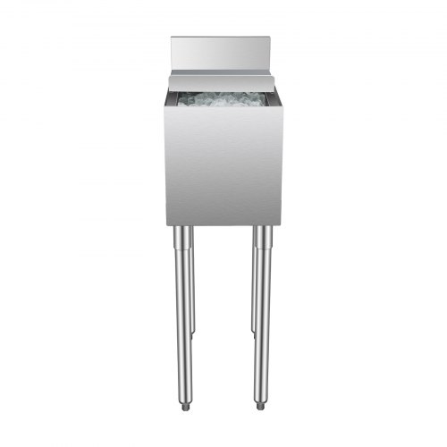 Commercial Ice Bin 28 L Underbar Ice Bin with Sliding Lid and Bottle ...