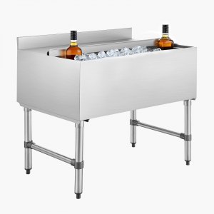 VEVOR Commercial Ice Bin, 134.7 Qt Max Capacity, 36 x 24 x 33 Inch ...