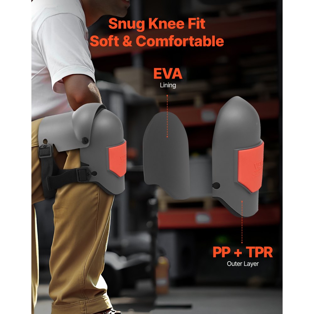 VEVOR Knee Pads for Work, Extra Thick Construction Knee Pads with Foam ...