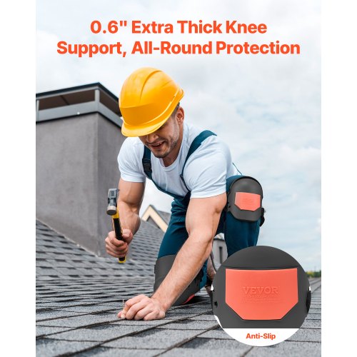 Knee Pads for Work Extra Thick for Construction Flooring Roofing ...