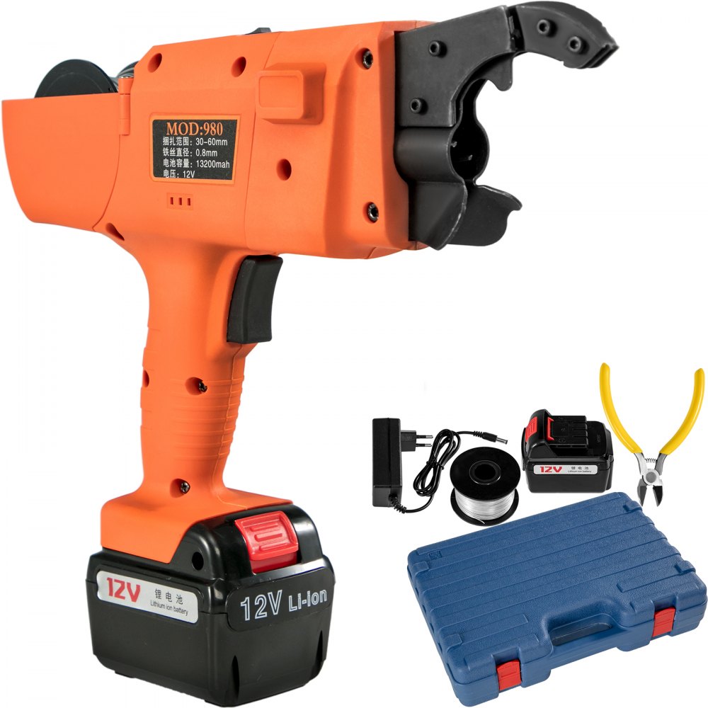 Rebar Tier 30mm-60mm Rebar Tying Machine 13200mah Automatic Handheld ...