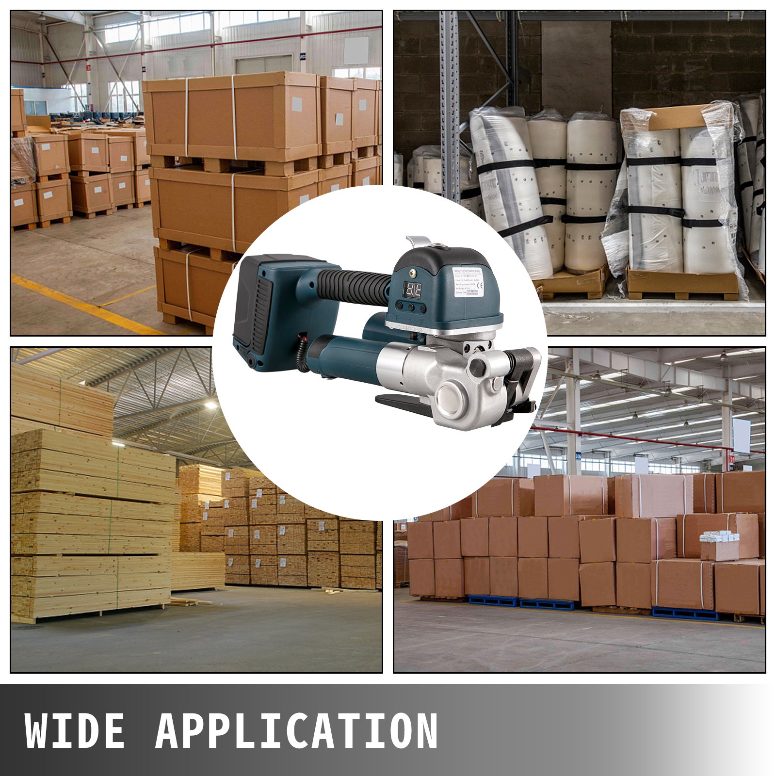 VEVOR Electric Strapping Tool DD19A Handheld Strapping Machine for 0.4 ...