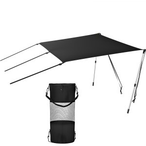 VEVOR T-Top Sun Shade Kit 6\' x 5\', UV-Proof 600D Polyester T-top ...