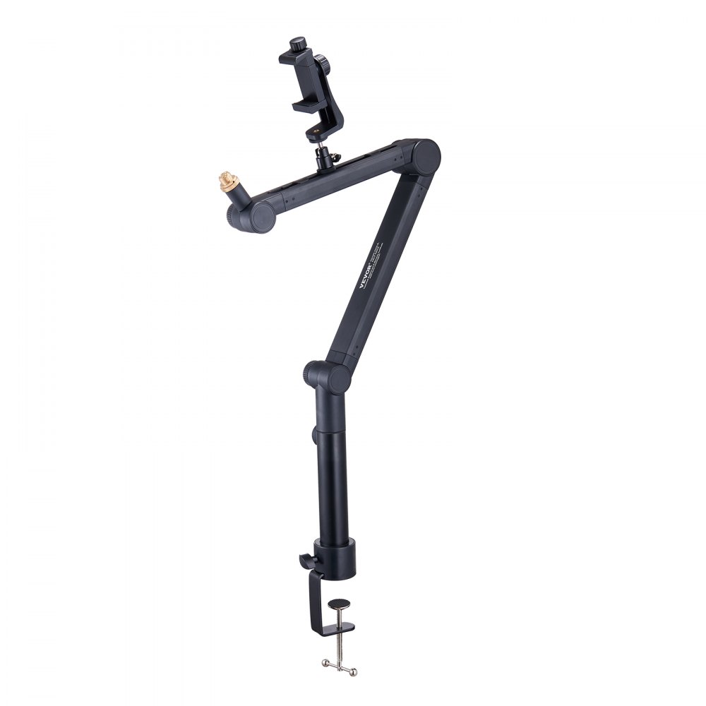 VEVOR Microphone Boom Arm with Desk Mount, 360° Rotatable, Adjustable ...