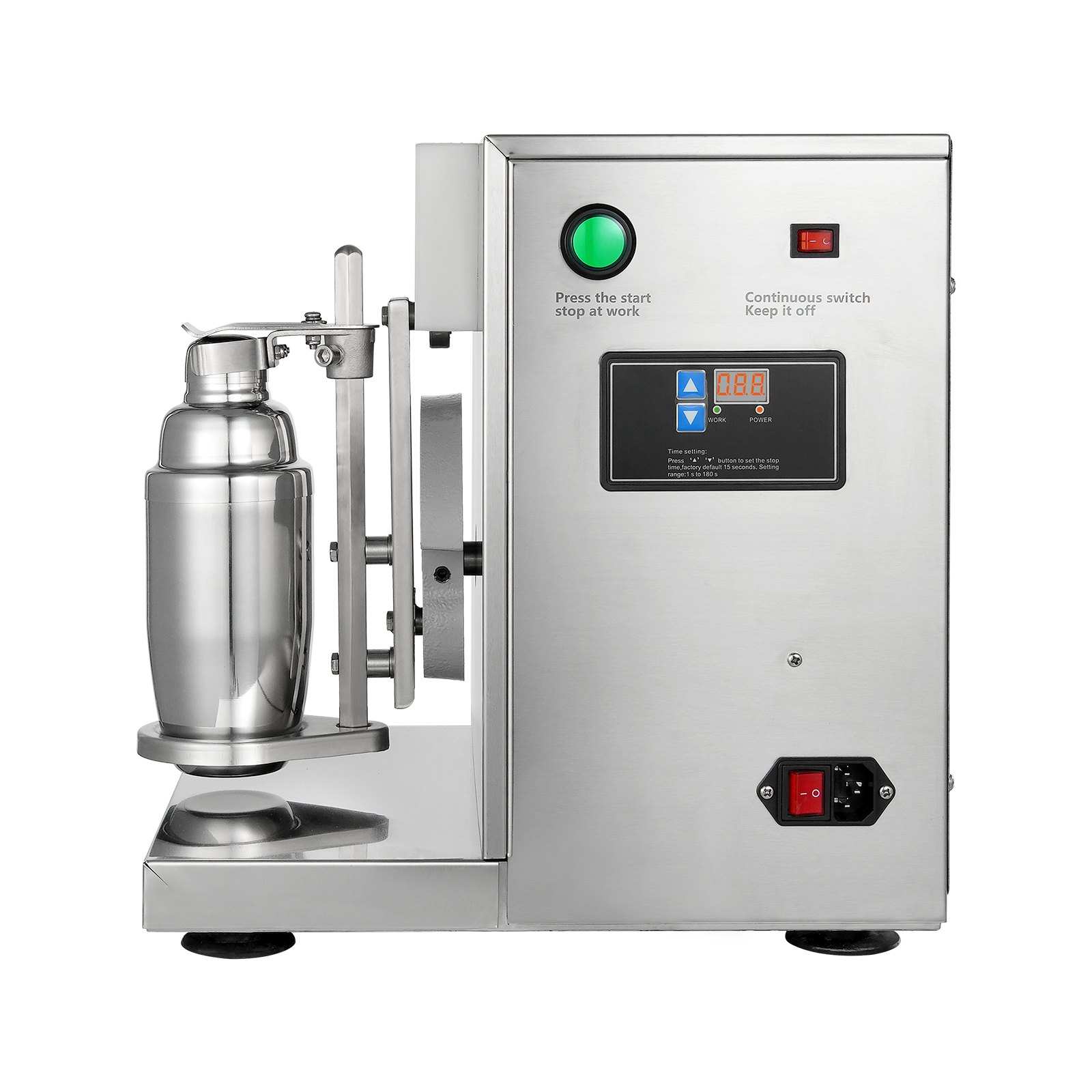 VEVOR Milkshake Maker Machine, 120W Commercial Milk Tea Shaker Machine ...