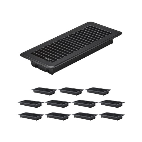 Floor Registers 4 x 10 Inch 12-Pack Iron Floor Vents for HVAC Vent ...