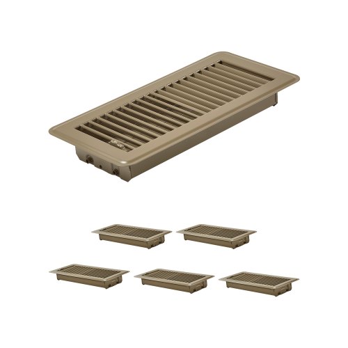 Floor Registers 4 x 10 Inch 6-Pack Iron Floor Vents for HVAC Vent ...