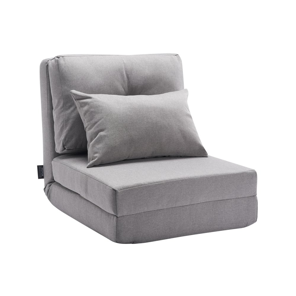 VEVOR Convertible Flip Chair, 5-Position Adjustable Floor Lazy Sofa ...