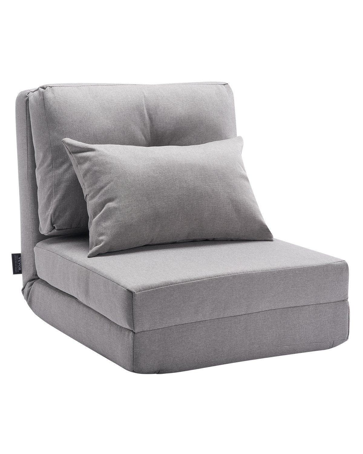 VEVOR Convertible Flip Chair, 5-Position Adjustable Floor Lazy Sofa ...