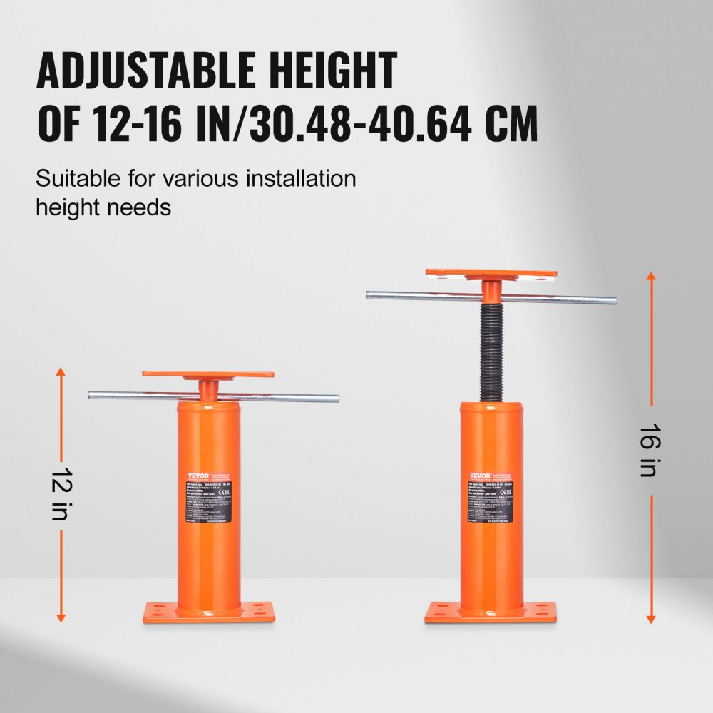 VEVOR House Floor Jacks – 2-Pack, 12"-16", 9700 LBS, Q235