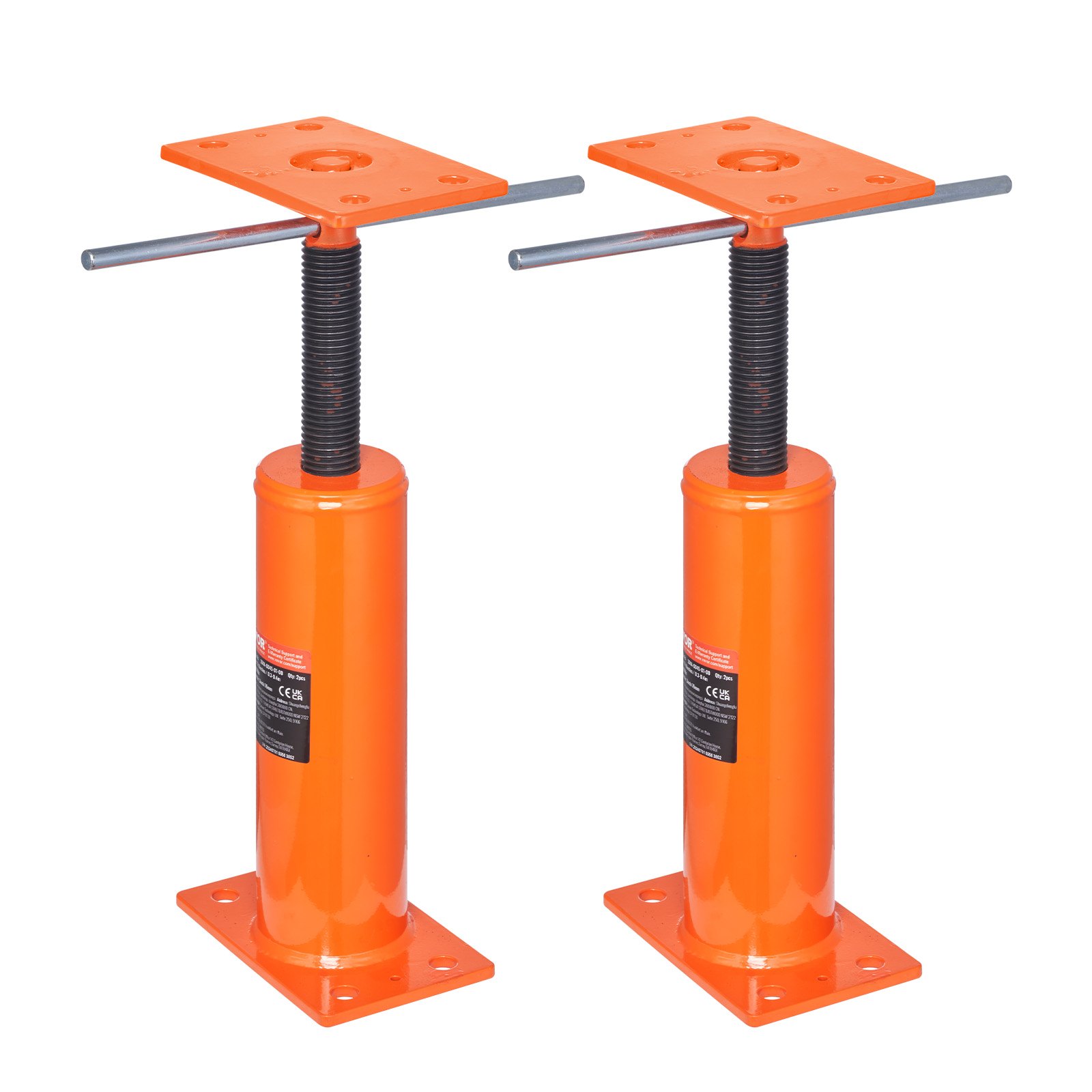 VEVOR House Floor Jacks, 2 Pack, 12"-16" Height Range, 9700 lbs Max ...