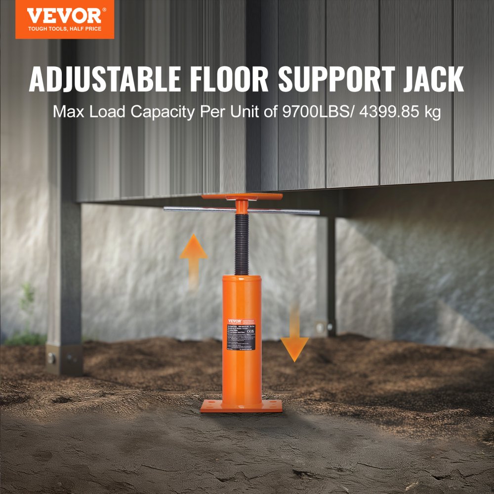 VEVOR House Floor Jack, 12"-16" Height Range, 9700 lbs Max Load ...