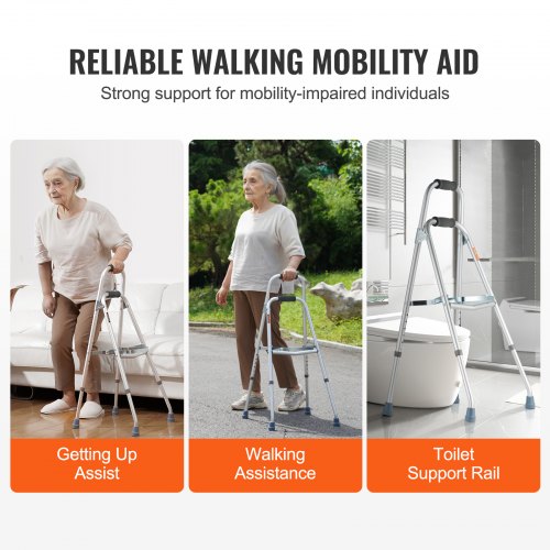 VEVOR Folding Hemi Walker One Arm Mobility Walker for Senior ...