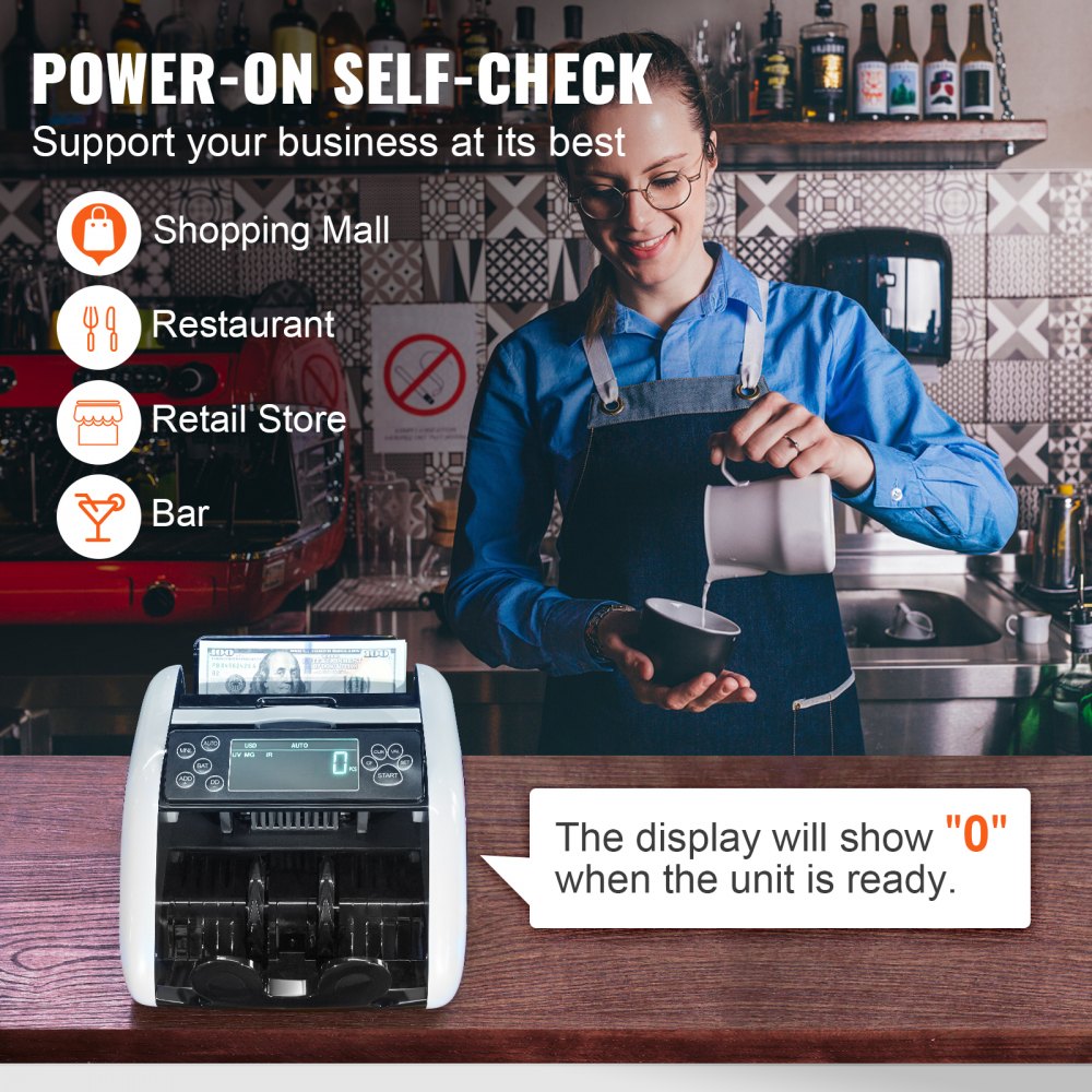 VEVOR Money Counter Machine, Bill Counter with UV, MG, IR and DD ...