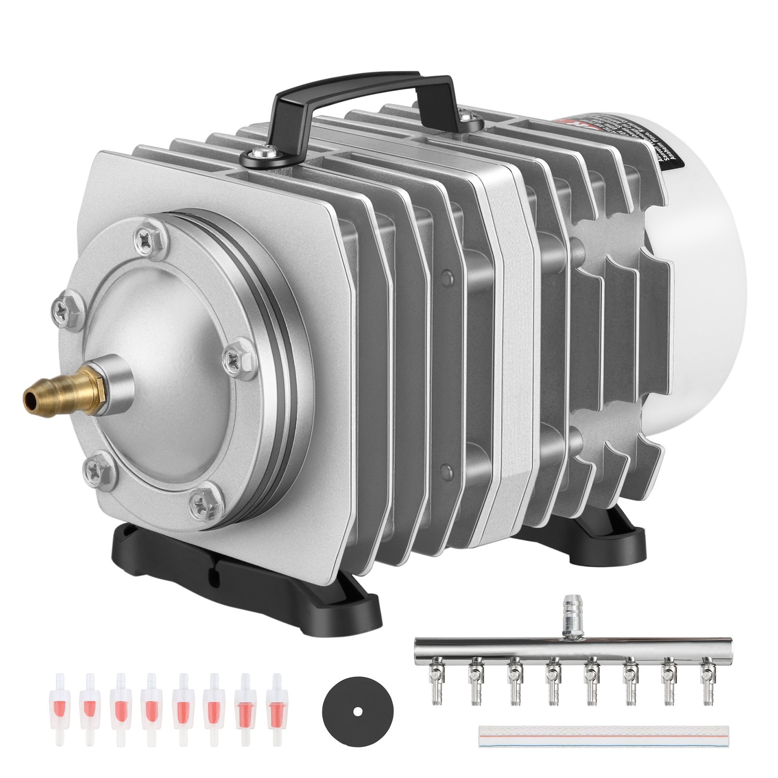 VEVOR Electromagnetic Commercial Air Pump, 50W, 1110 GPH Hydroponic Air ...