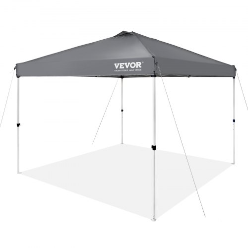 VEVOR Pop Up Canopy Tent, 10 x 10 ft, 250 D PU Silver Coated Tarp, with ...