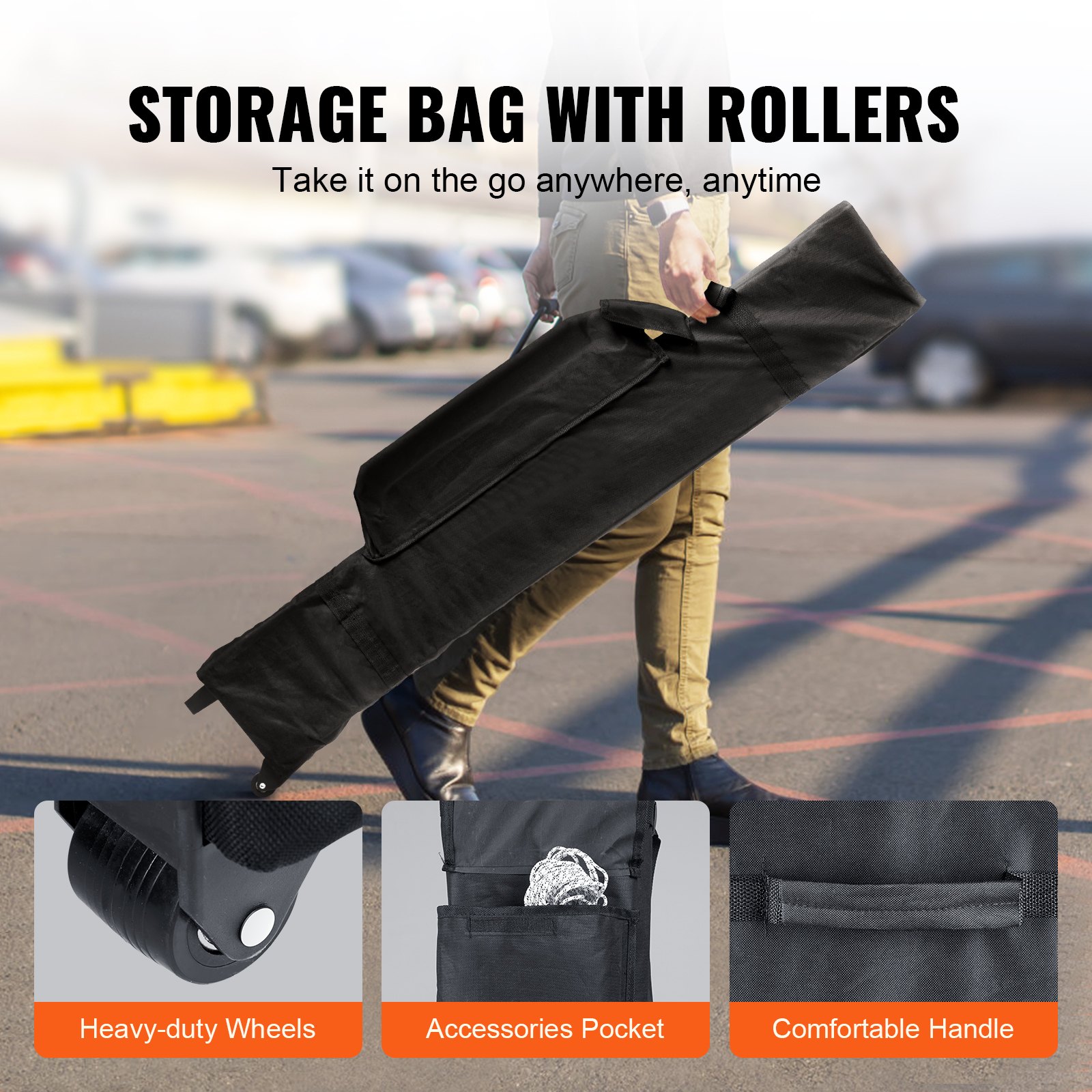 VEVOR 10x10 FT Pop up Canopy with Removable Sidewalls, Instant Canopies ...