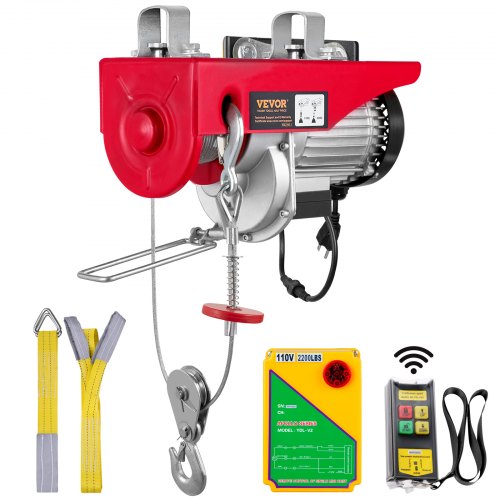 VEVOR 2200 lbs Wireless Attic Lift, 1600W 110V Electric Hoist with ...