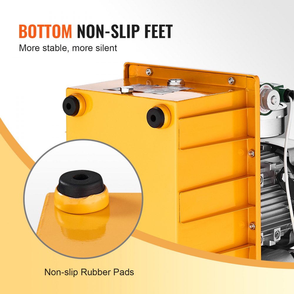 VEVOR Electric Hydraulic Pump, 10000 PSI 750W 110V 488 in³/8L Capacity, Double Acting Solenoid ...