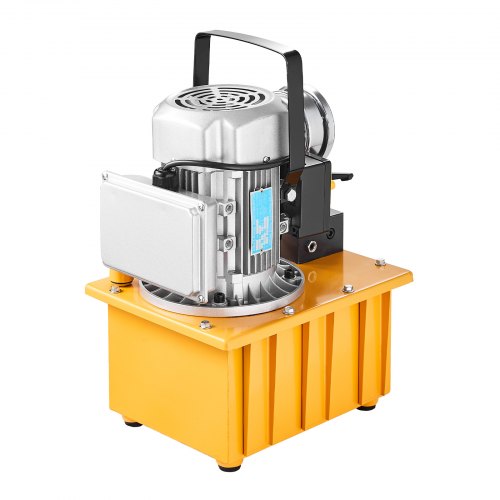 VEVOR Electric Hydraulic Pump, 10000 PSI 750W 110V, 488 in³/8L Capacity, Single Acting Manual ...