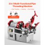 VEVOR Electric Pipe Threader Machine, 750W 28RPM Threading Cutting ...