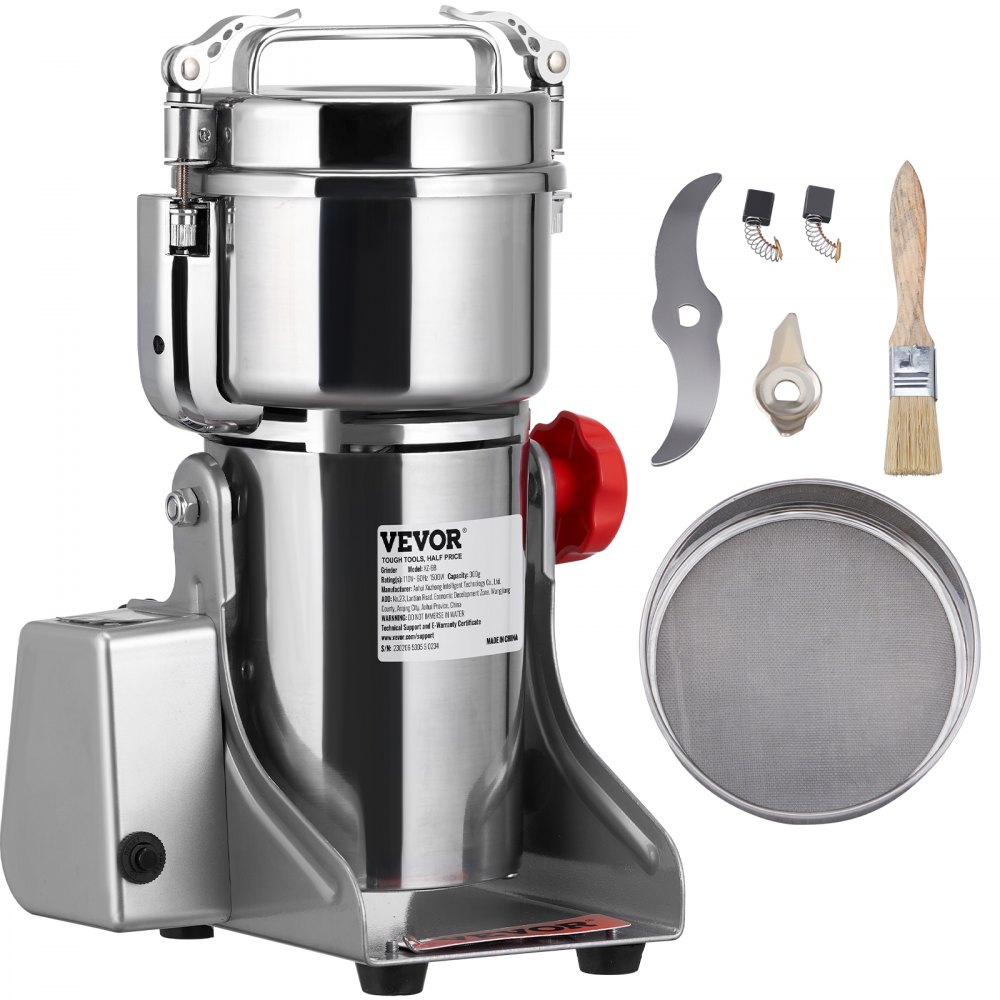VEVOR 700g Electric Grain Mill Grinder, High Speed 2500W Commercial ...