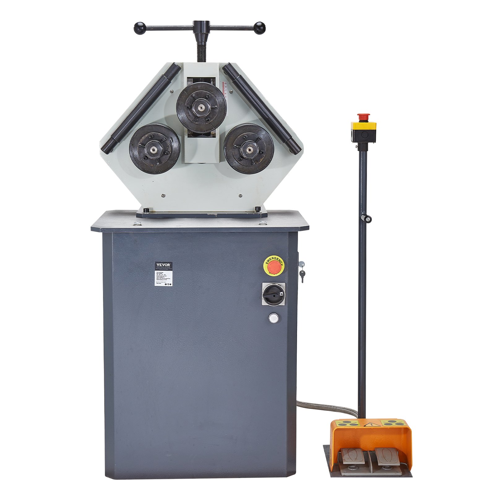 VEVOR 3 Roll Tube Bender – 750W Electric, 180° Machine, 180°