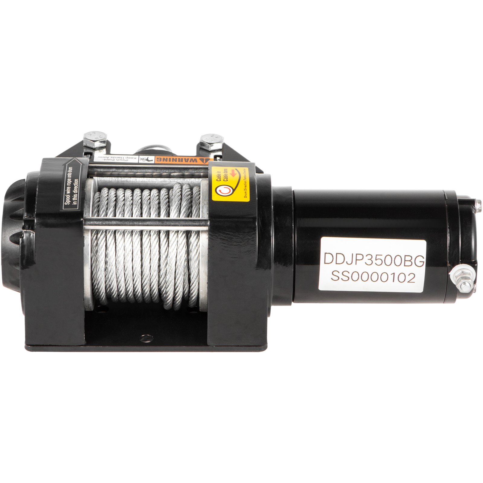 VEVOR Truck Winch 3,000LBS Electric Winch 10m Steel Cable 12V Power ...