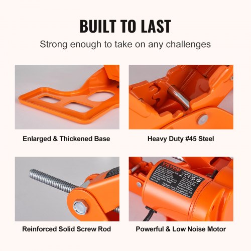 VEVOR Electric Car Jack, 3 Tons /6600 lbs Scissor Jack, 12V Electric ...