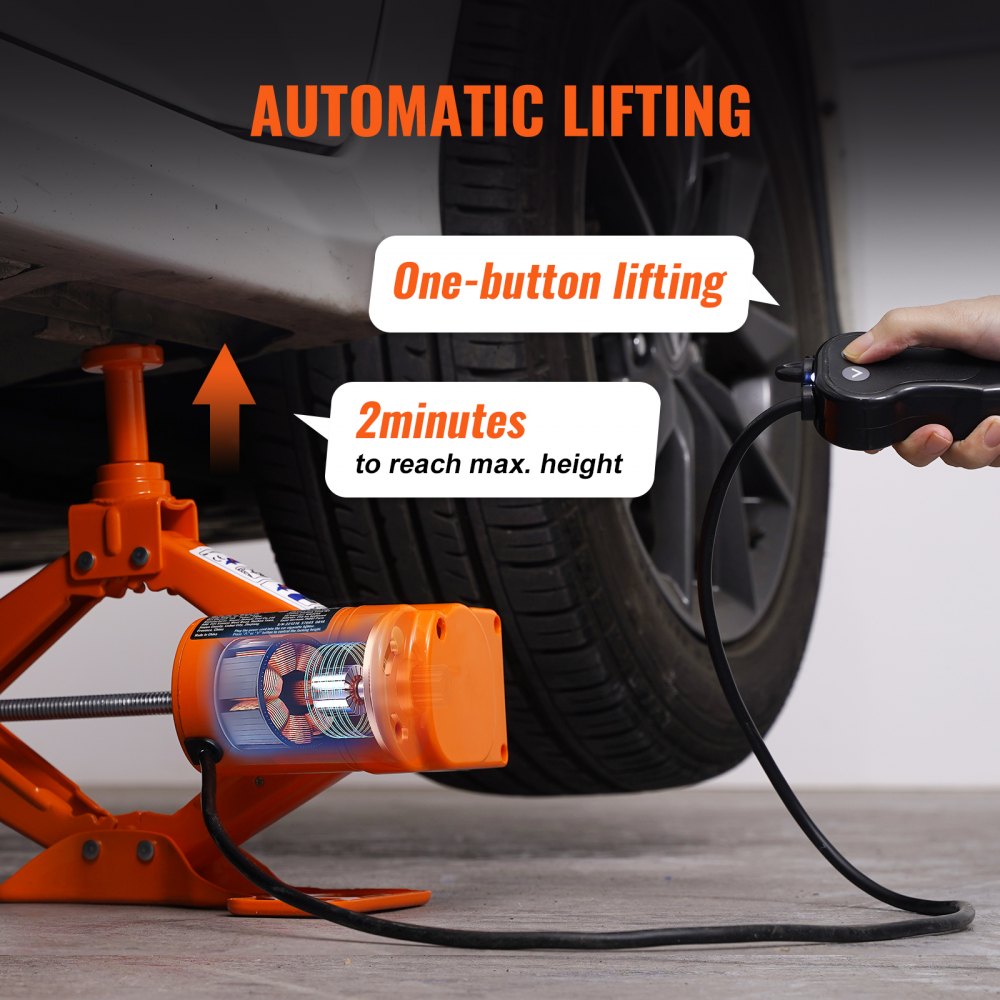 VEVOR Electric Car Jack, 3 Tons /6600 lbs Scissor Jack, 12V Electric ... VEVOR Electric Car Jack, 3 Tons /6600 lbs Scissor Jack, 12V Electric ...