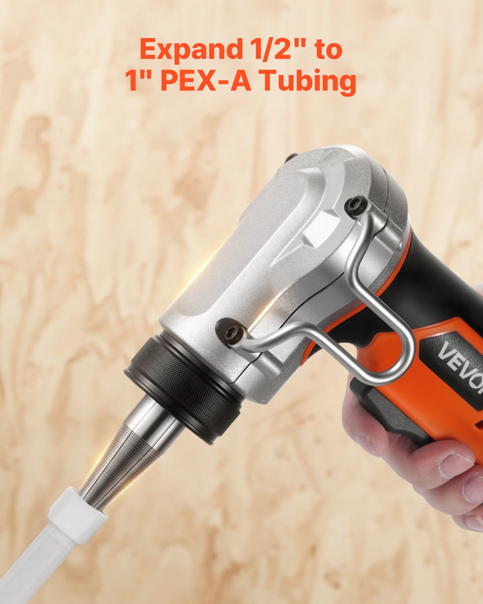 VEVOR Cordless Tube Expander, 20V Max Electric Tubing Expansion Tool ...