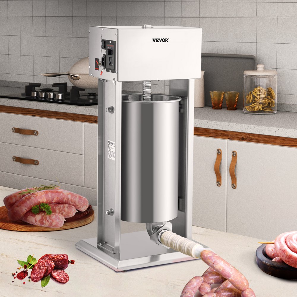 VEVOR Electric Stuffer, 15L Large Capacity, 260W Vertical Sausage ...
