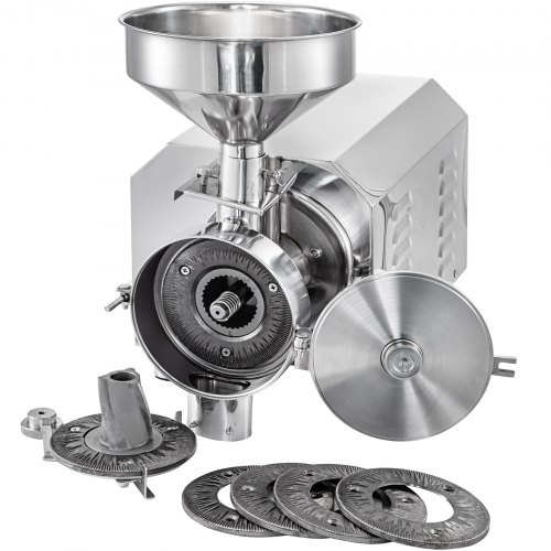 VEVOR Commercial Grinding Machine for Grain 2200W Electric Grain Grinder 30 50KG H Powder Grinding Machine 50KG Capacity Powder Machine Herb