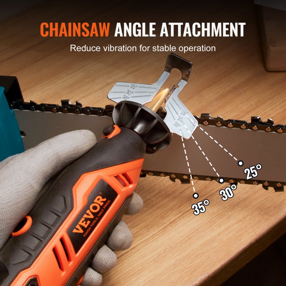 VEVOR Electric Chainsaw Sharpener Kit, 35000RPM Electric Handheld Saw ...