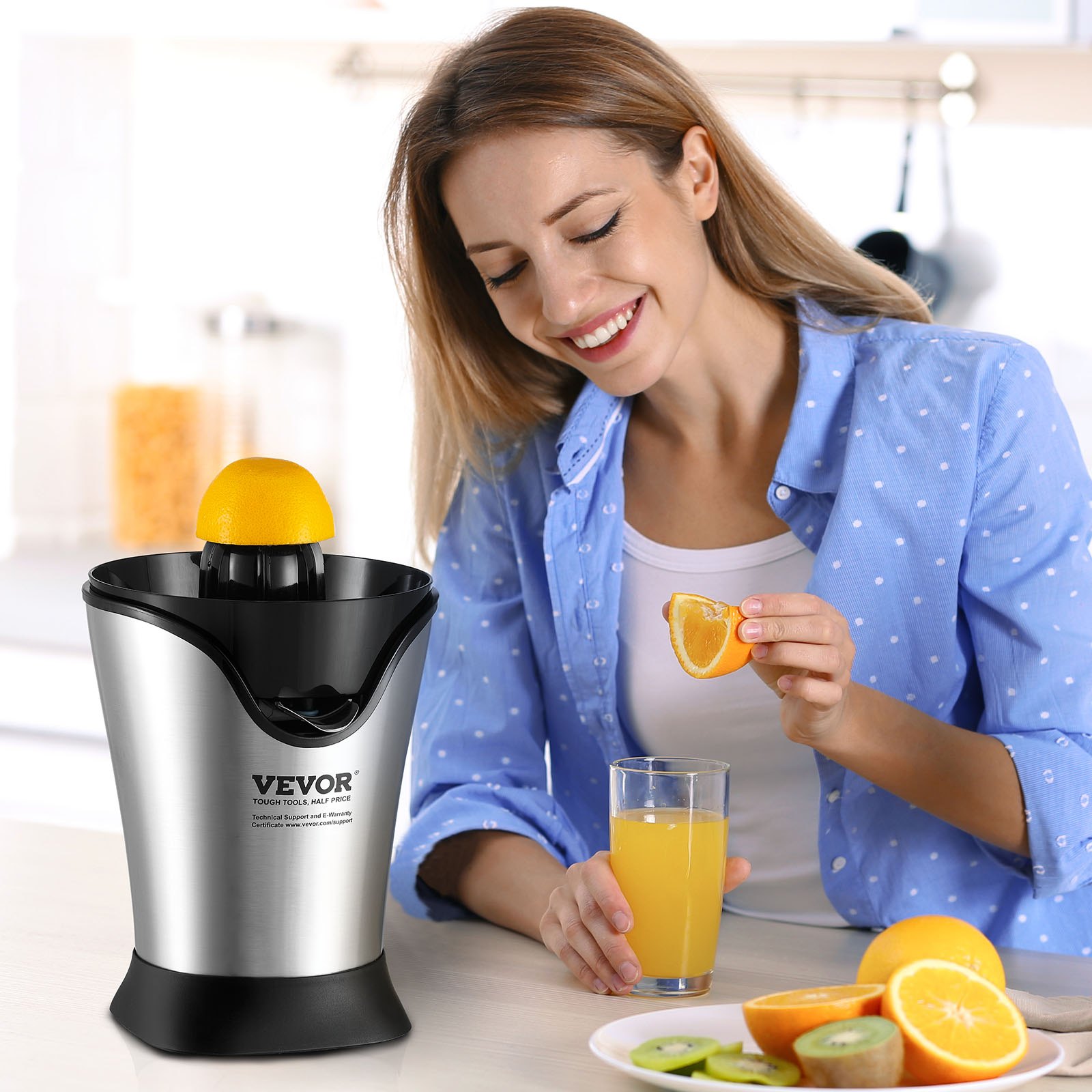 VEVOR Electric Citrus Juicer, Orange Juice Squeezer With One Juicing ...
