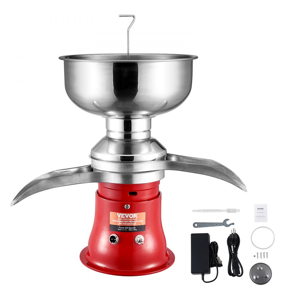 VEVOR Milk Cream Centrifugal Separator, 304 Stainless Steel Electric ...