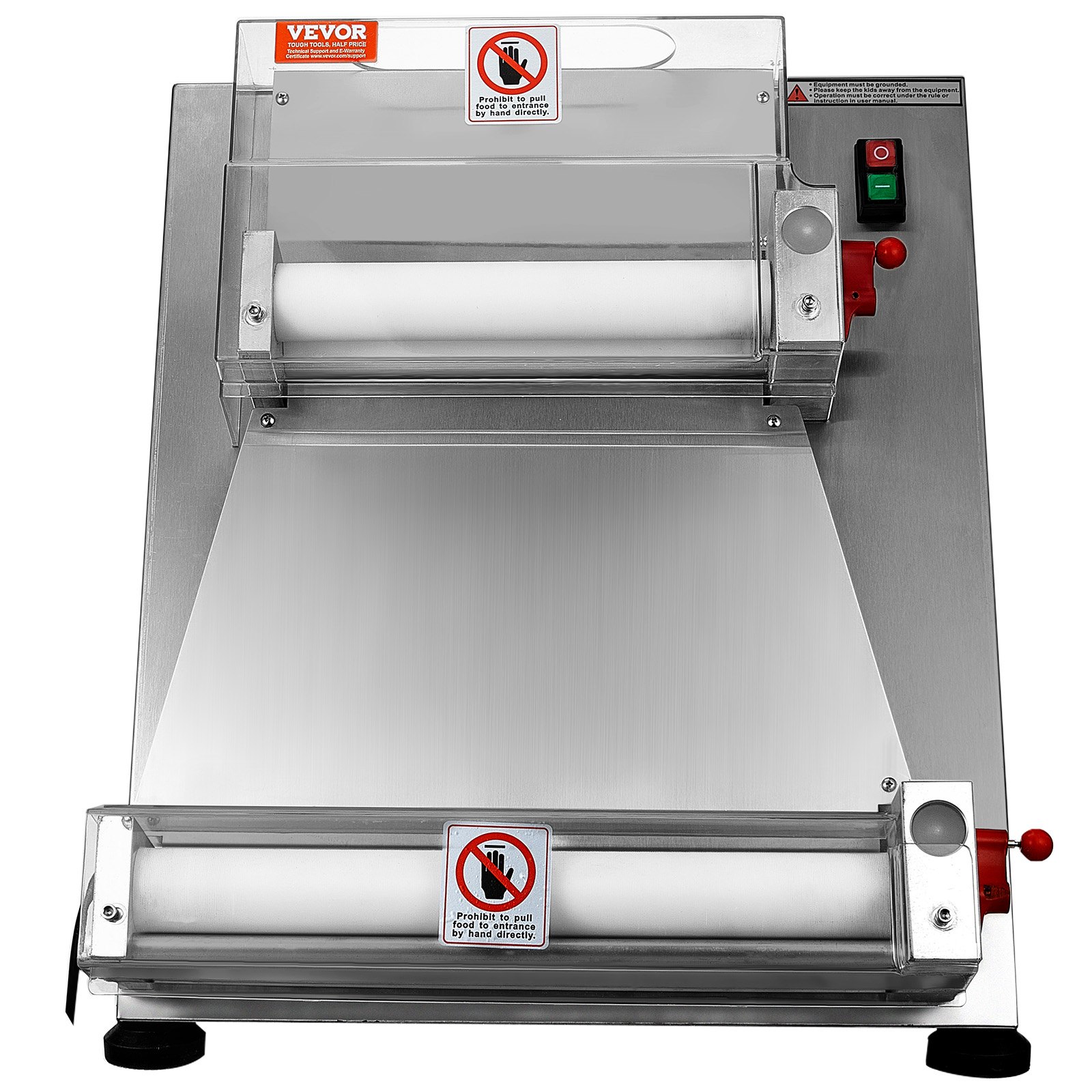 VEVOR Pizza Dough Roller Sheeter, 3-15 Inch Automatic Commercial Pizza ...