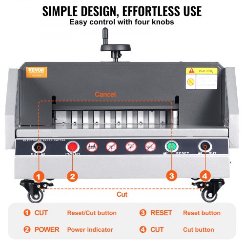 VEVOR Electric Paper Cutter 13" Width 1.57" Thickness Desktop Cutting ...