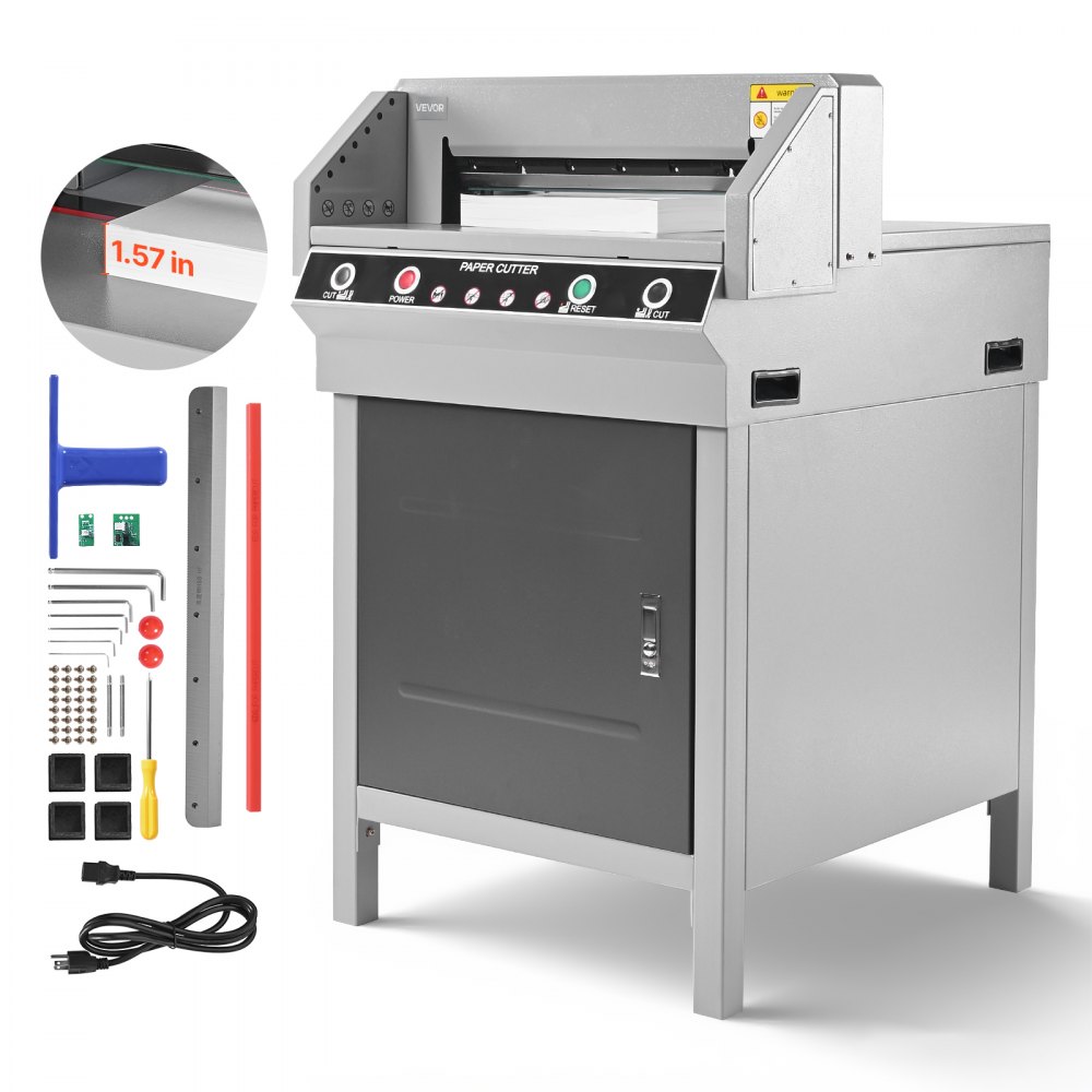 VEVOR Electric Guillotine Cutter – 17.72" Width, 1.57" Thick