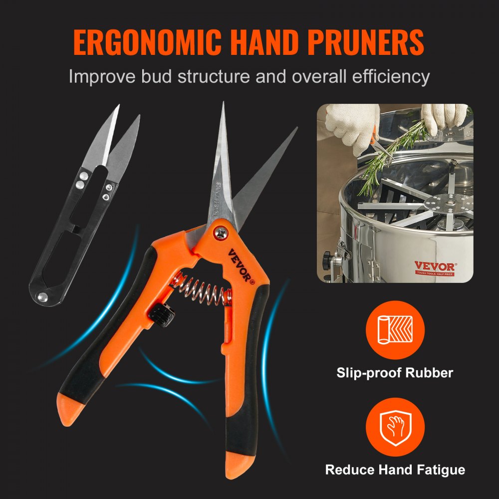 VEVOR Electric Bud Trimmer, 18'' Electric Leaf Trimmer Machine with 60W ...