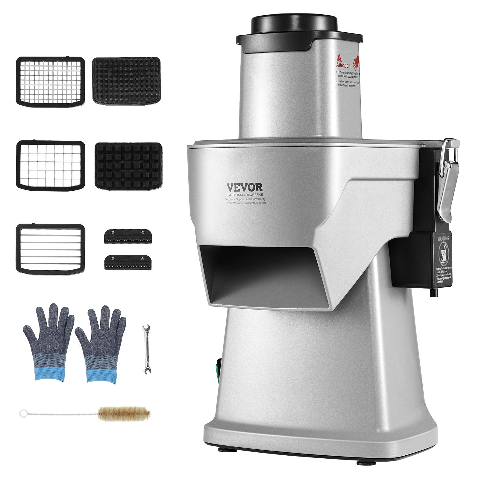 VEVOR Electric Vegetable Slicer, 4 in 1 Multifunctional Food Cutter ...
