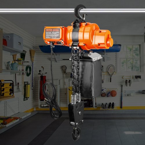 VEVOR Electric Chain Hoist, 2200 lbs Load, 20 ft Lifting Height, 6.9 ft ...