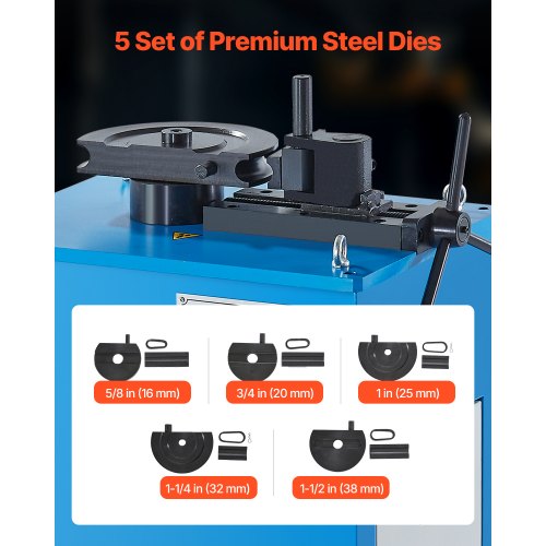 Electric Tube Bending Machine 1.5 KW Pipe Tube Bender for 5/8" to 1-1/2 ...