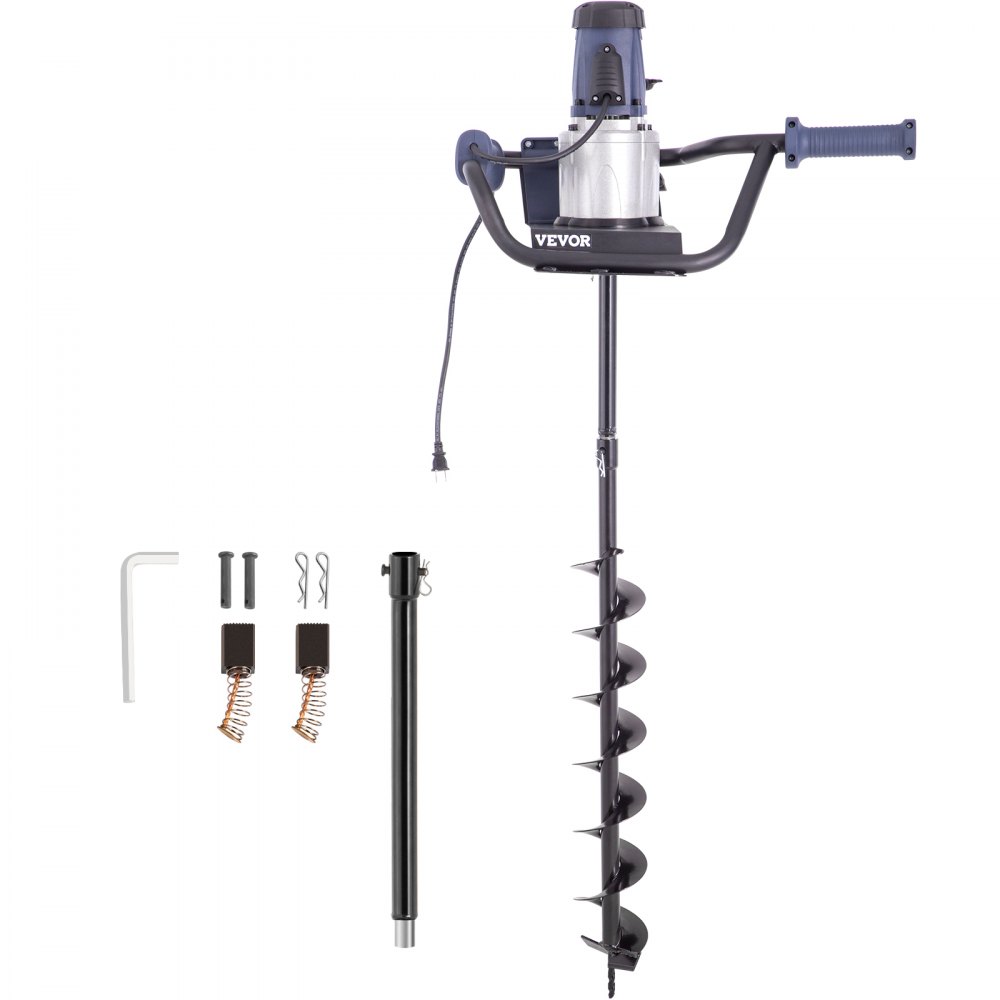 VEVOR Electric Post Hole Digger, 1200 W 1.6 HP Electric Auger Powerhead ...
