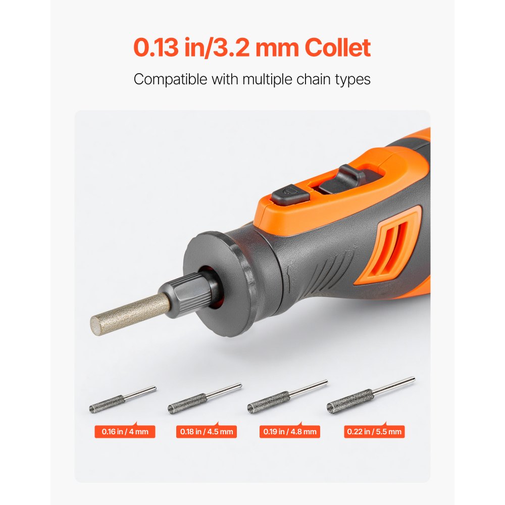 VEVOR Cordless Chainsaw Sharpener, 5-Speed Adjustable Electric Saw ...