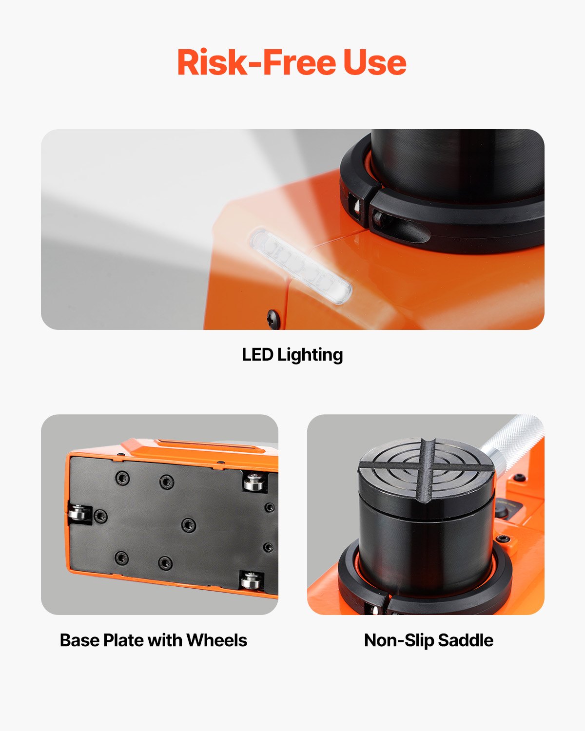 Electric Car Jack 15 Tons /33000 lbs Portable Jack kit with LED Light ...